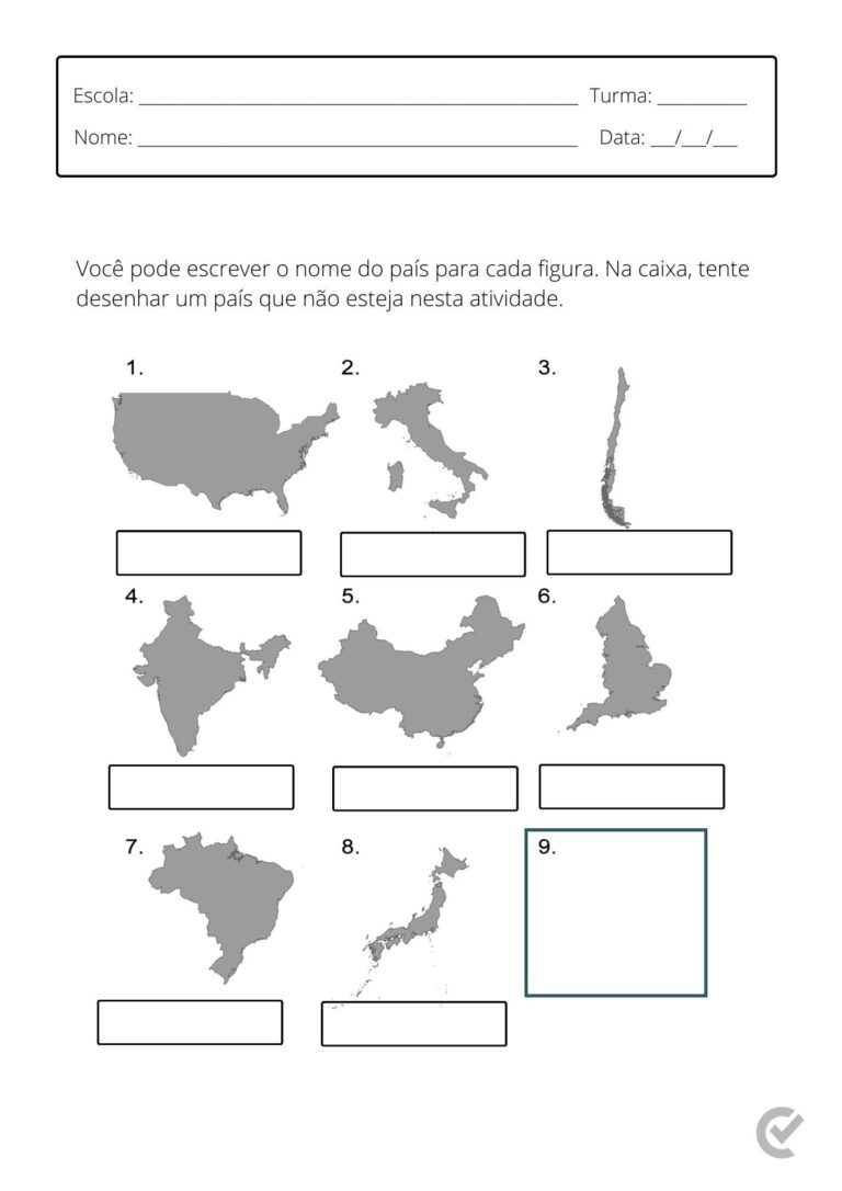 Atividades de Geografia 3° ano do Ensino Fundamental