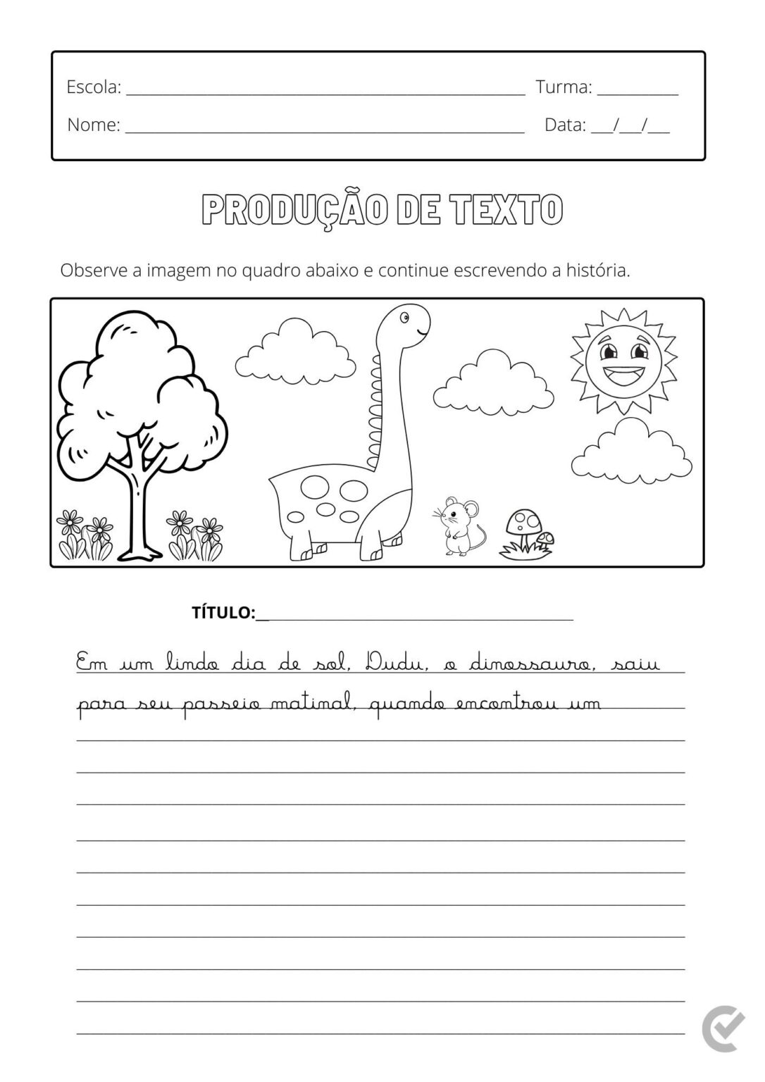 23 Atividades para produção de texto 4º ano para imprimir
