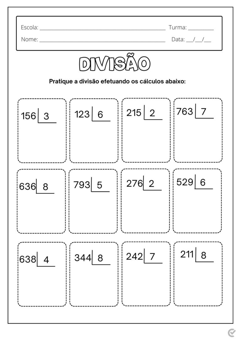 BLOG PROFESSOR ZEZINHO: Atividades de divisão 4º ano para imprimir