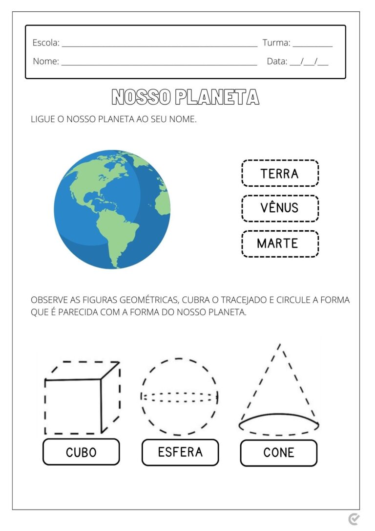 Atividades de Geografia 1° ano do Ensino Fundamental