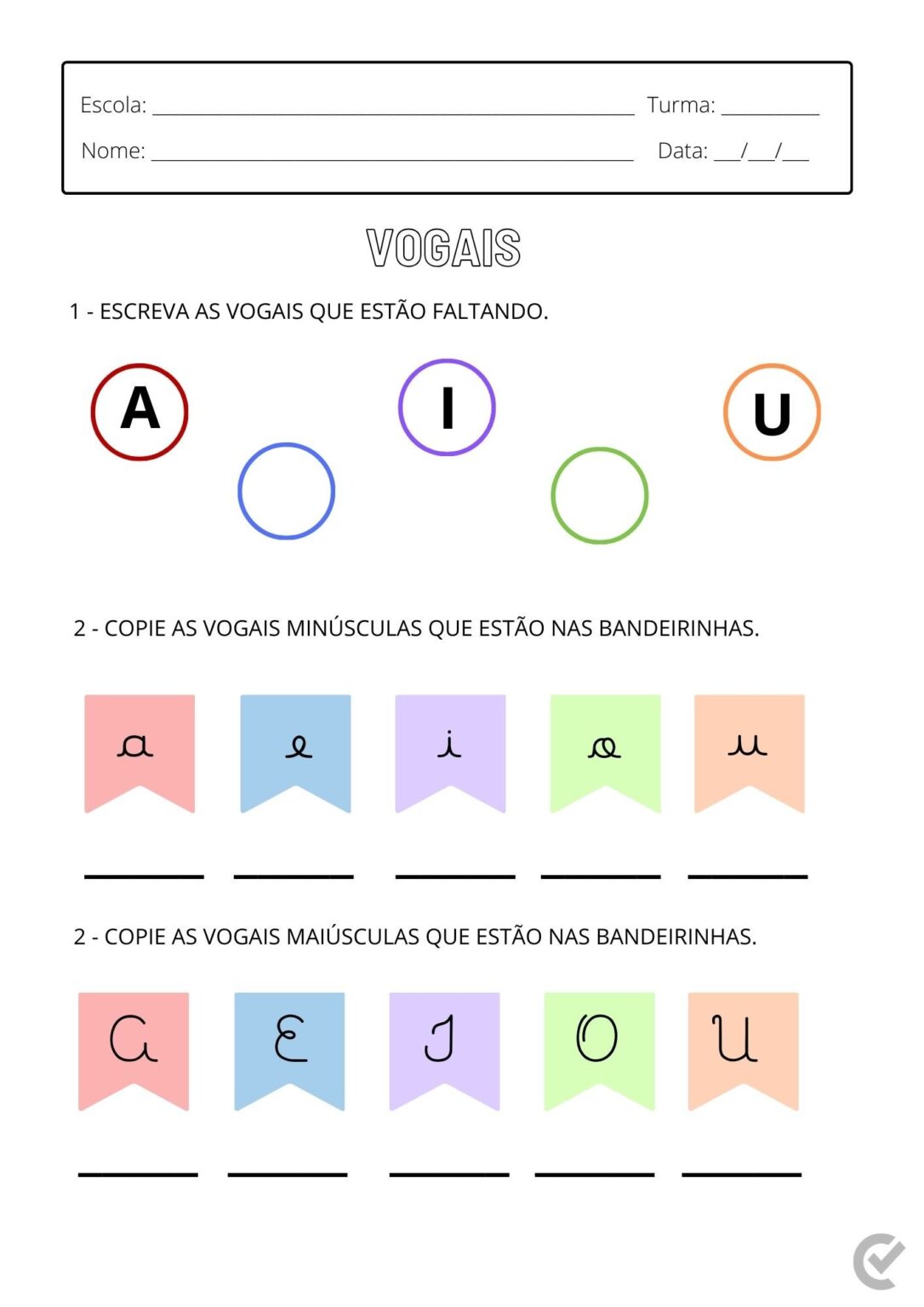 Atividades de Português para 1º ano