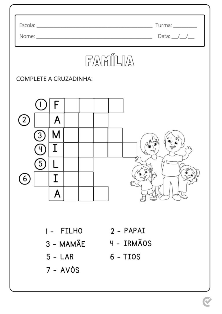 18 Atividades Sobre Família Para Educação Infantil E Anos Inicias