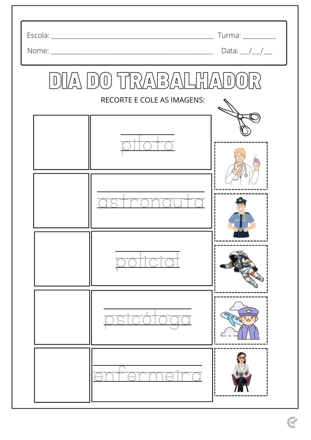 22 Atividades sobre o Dia do Trabalhador