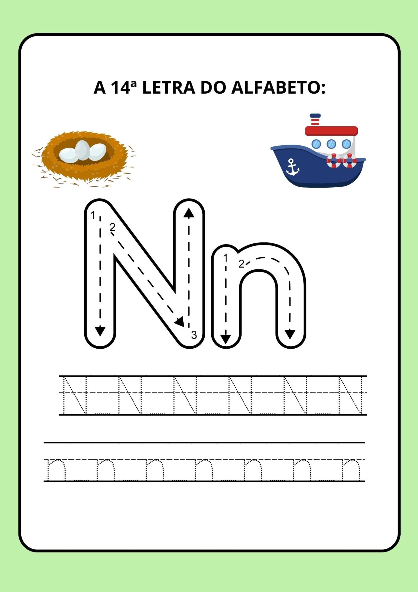 Alfabeto numerado: letras de 1 a 26 para imprimir