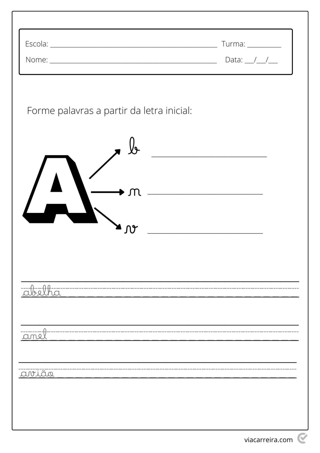 Cartilha de Alfabetização Gratuita para Imprimir